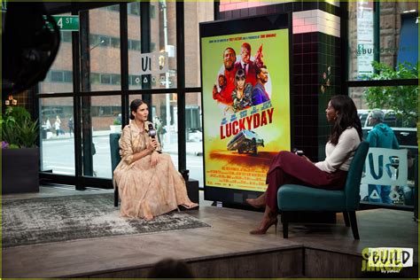 Nina Dobrev Promotes Her New Movie Lucky Day In Nyc Photo 1264927 Photo Gallery Just