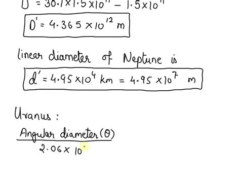 solved st 1 3 the planet uranus has a diameter of approximately