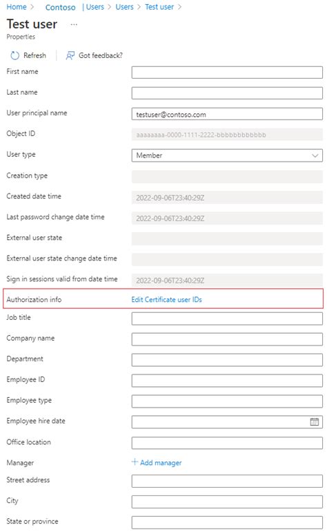 Mapping To The Certificateuserids Attribute In Microsoft Entra Id