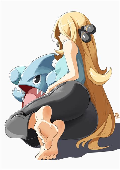 Cynthia And Gible Pokemon And 2 More Drawn By Automatic Giraffe Danbooru