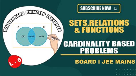 Cardinality of Sets | Sets Relations and Functions | Class 11 Maths ...