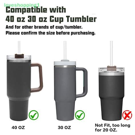 【lov】 Replacement Straws Reusable Plastic Straws With Cleaning Brush