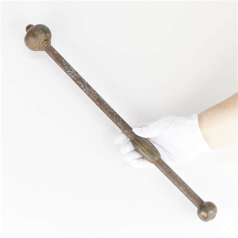 Lot Chinese Song Dynasty Iron And Bronze Mace Or Chui