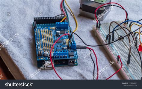 Microcontroller Build Closeup Showing Components Wiring Stock Photo Shutterstock