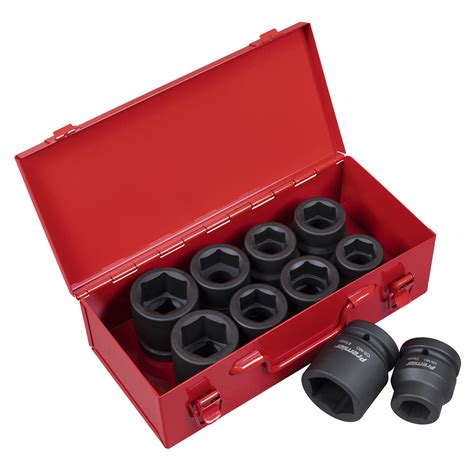 Sealey Premier Metricimperial Impact Socket Set 1sq Drive 10pc