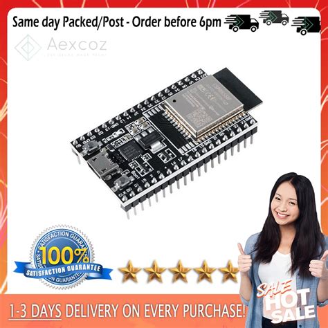 READY STOCK Local Seller AUTHENTIC ESP WROOM D Or U Development Board WiFi Bluetooth