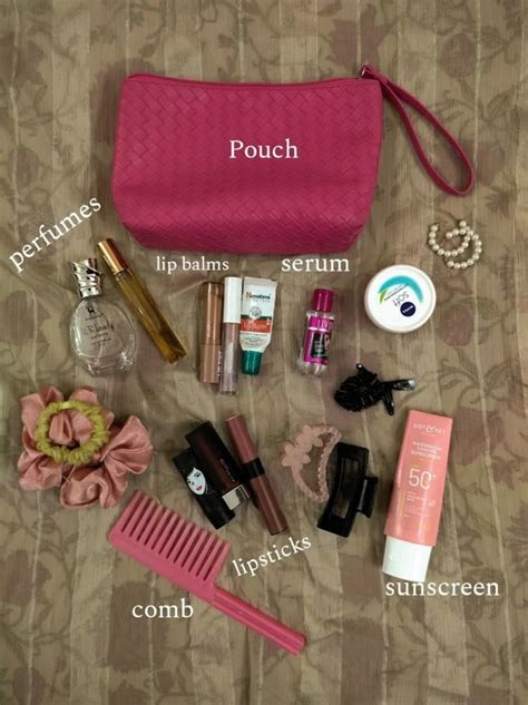 Girlyyyy🎀 Purse Essentials Makeup Bag Quick Makeup