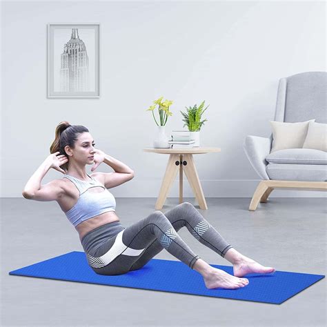 Buy Beatxp Blue Color 4mm Eva Yoga Mat For Women And Mentextured