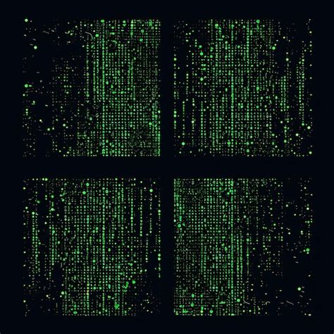 Premium Photo Design Of Cyberpunk Hacker Matrix Code Screens Panel