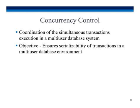 1 Transaction Processing And Concurrency Controlpptx Databases