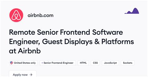 Remote Senior Frontend Software Engineer Guest Displays And Platforms