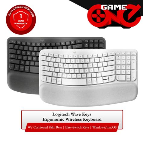 Logitech Wave Keys Ergonomic Wireless Keyboard Lazada PH