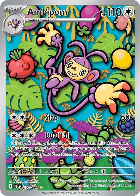 Ambipom 107 Prices Pokemon Phantasmal Flames Pokemon Cards