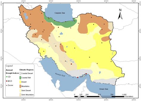 Spatio Temporal Analysis Of Droughts In Semi Arid Regions By Using Meteorological Drought Indices