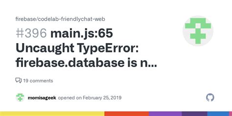 Mainjs65 Uncaught Typeerror Firebasedatabase Is Not A Function