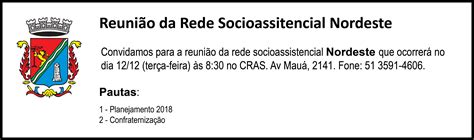 Convite Reunião Da Rede Nordeste Cidadania