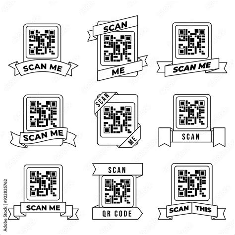 qr code ribbon set shortened link to webpage barcodes with text scan