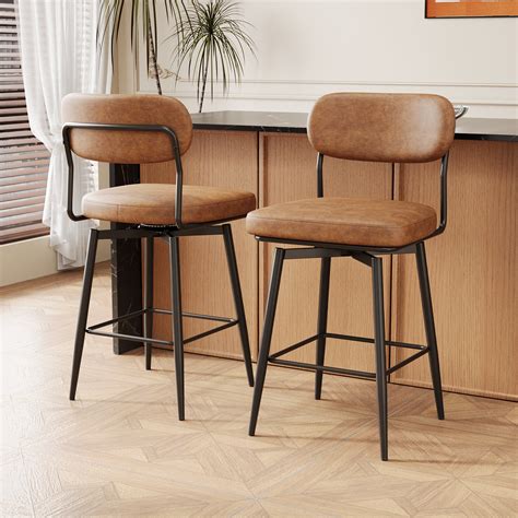 360 ° Rotating Bar Chair Bar Stool Bar Stools Set Of 2 Piece Set With