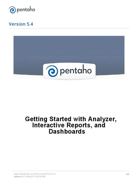Getting Started With Pentaho Pdf World Wide Web Internet And Web