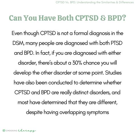 Bpd Vs Cptsd Similarities Differences And Misdiagnosis