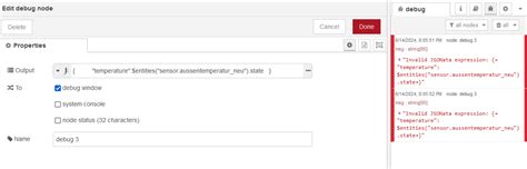 Entity In Node Red JSON Node RED Home Assistant Community