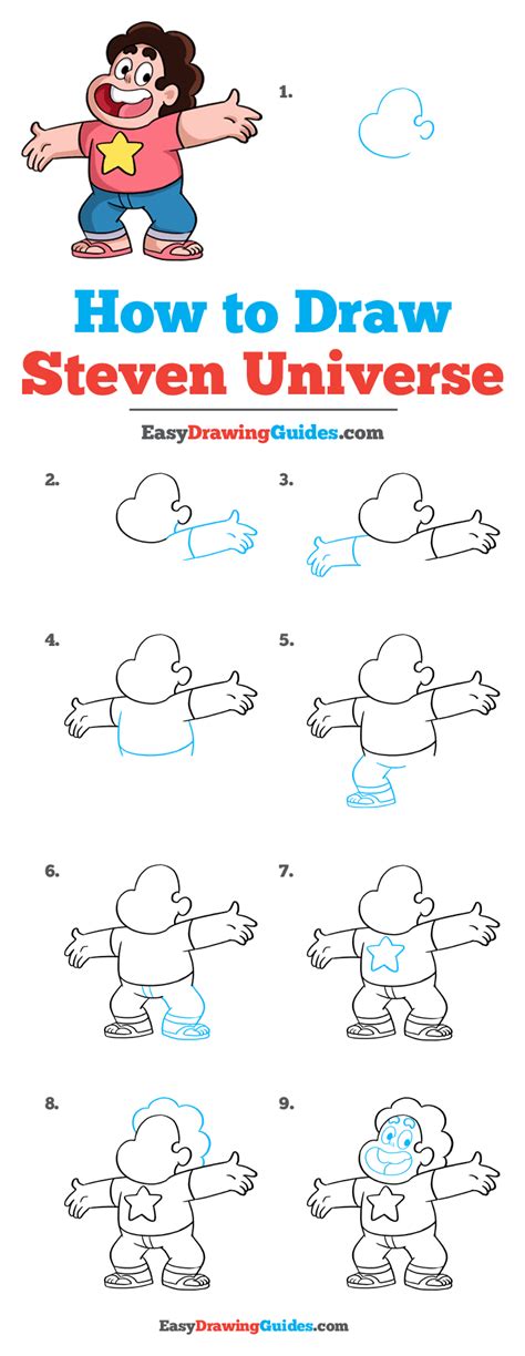 How To Draw Steven Universe Really Easy Drawing Tutorial
