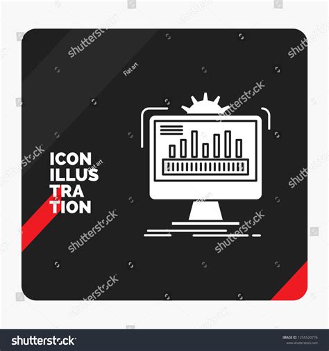 Red Black Creative Presentation Background Dashboard Stock Vector Royalty Free 1255520776
