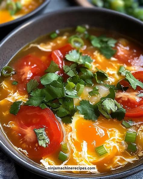 Tomato Egg Drop Soup Ninja Machine Recipes