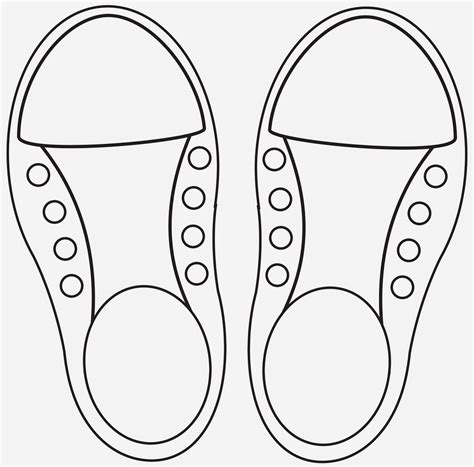 Printable Shoe Template Educational Printable Activities