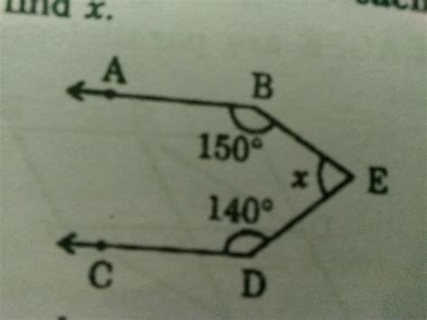 If Ab Is Parallel To Cd Find X
