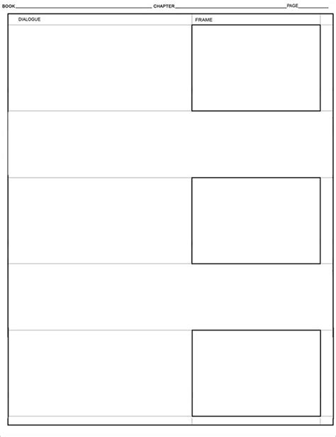 9 Comic Storyboard Templates Doc Pdf