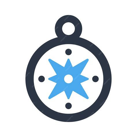 Compass Blue Colour Free Vector
