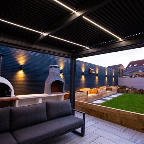 Galaxy Deluxe Motorised Roof Pergola 3m X 6m Hinterhof Terrassen