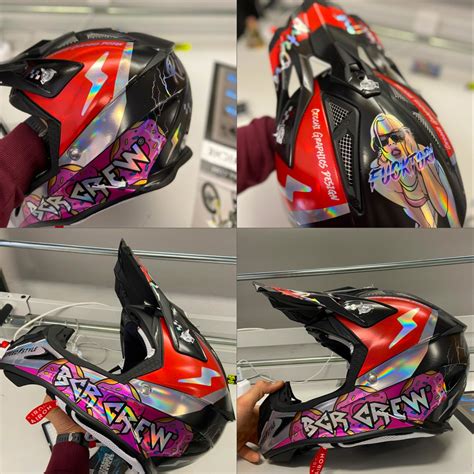 Customize Your Helmet Full Custom Stickers Kit For Motorbike Helmet