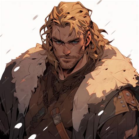 Premium Photo Wild Beauty Unleashed The Tale Of The Blonde Viking Bowman