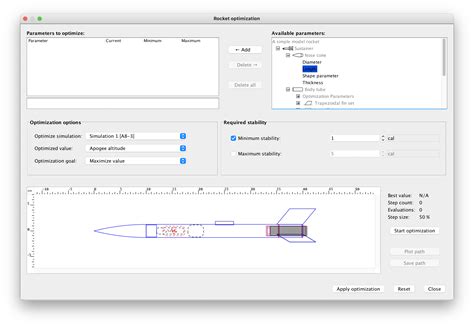 Bug Bad Contrast On Rocket Optimization Issue Openrocket Openrocket GitHub