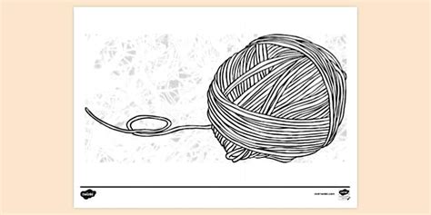 Ball Of Wool Colouring Sheet Colouring Sheets Twinkl