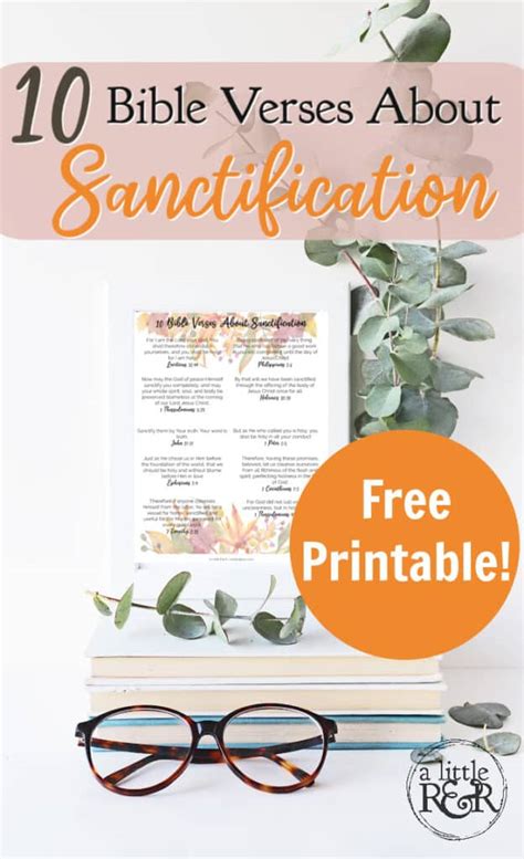 10 Bible Verses About Sanctification Free Printable A Little R And R