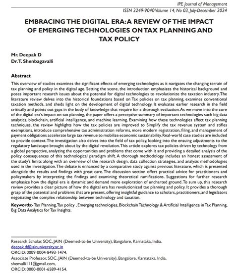 I Am Delighted To Share My Research Paper Titleembracing The Digital Era A Review Of The