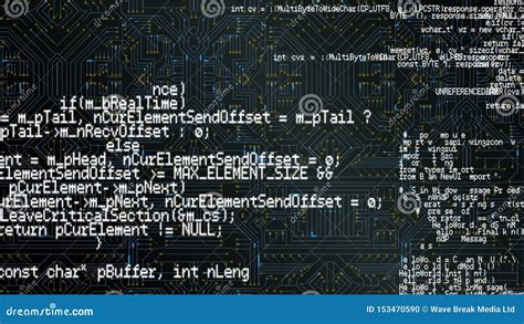 program codes and digital circuit stock footage video of intelligence
