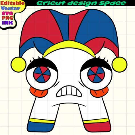 Alphabet Lore Pomni From The Amazing Digital Circus Svg Pomn Inspire