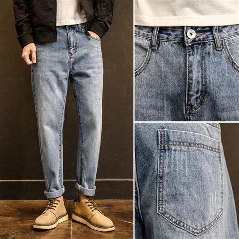 Pantalones Vaqueros Retro De Gran Tamaño Para Hombre Pantalones De