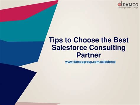 Ppt Tips To Choose The Best Salesforce Consulting Partner Powerpoint