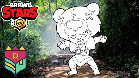 Coloring Brawl Stars Nita Coloring Book Pages Youtube