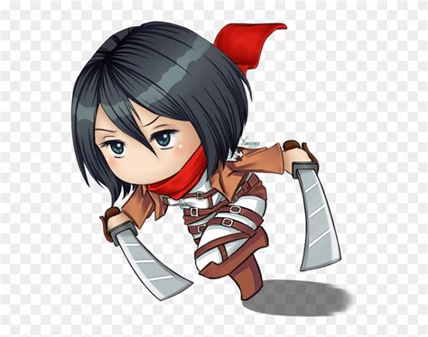 Shingeki No Kyojin Mikasa Chibi