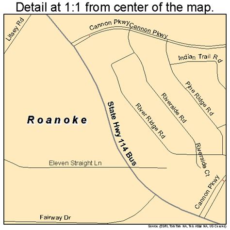 Roanoke Texas Street Map 4862504