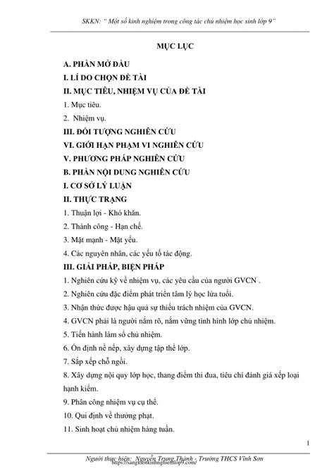 PPT Một số kinh nghiệm trong công tác chủ nhiệm học sinh Lớp 9 PowerPoint Presentation ID