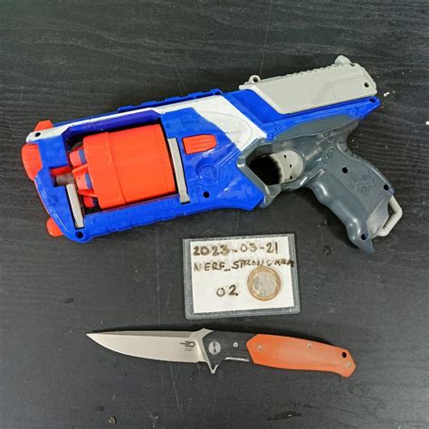 Nerf Strongarm Blaster With 6 Elite Darts Hobbies And Toys Toys And Games