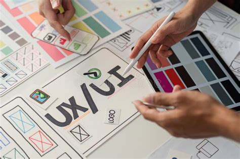 Uxui Design And Collaboration Creative Professionals Engaged In User Experience And Interface