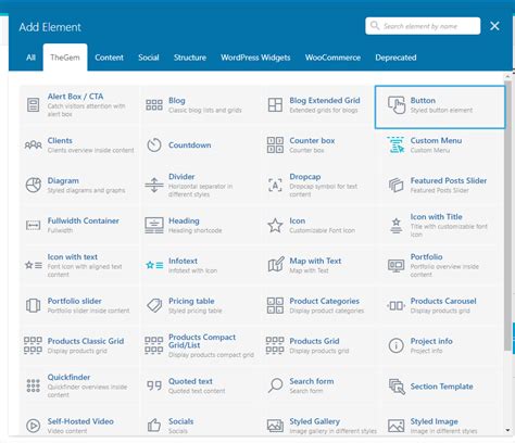 Buttons TheGem WordPress WooCommerce Theme Documentation